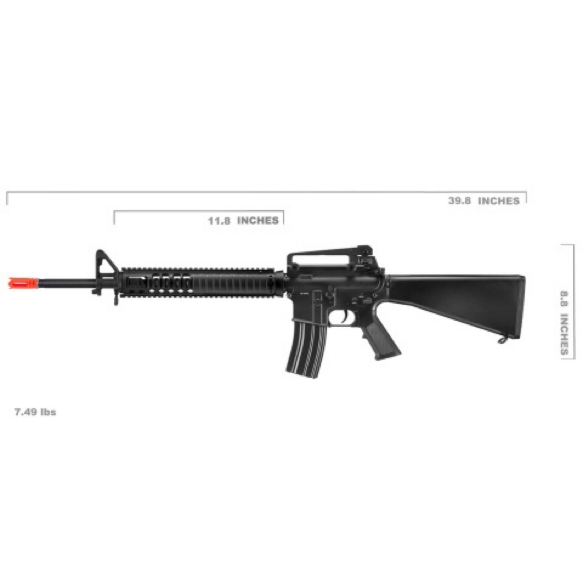 Double Bell M16A1 AEG Rifle (Black) | AIRSOFT CITY